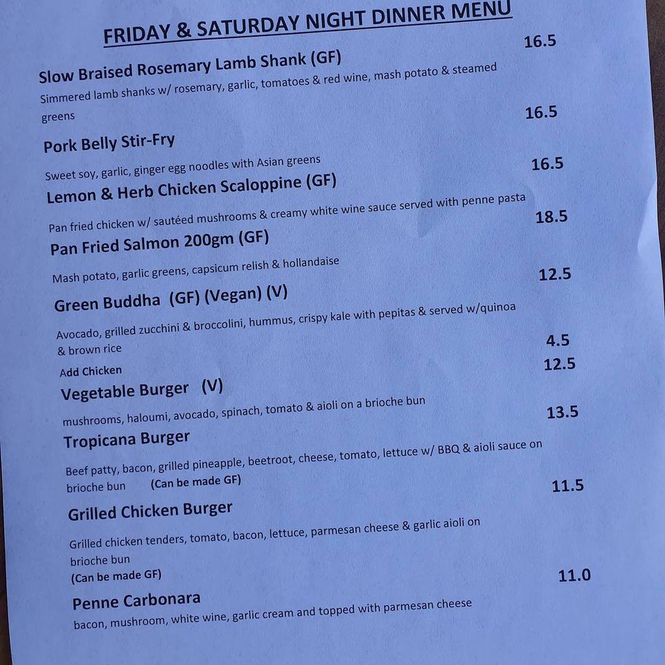 Menu at Screamin' Beans cafe, Springfield