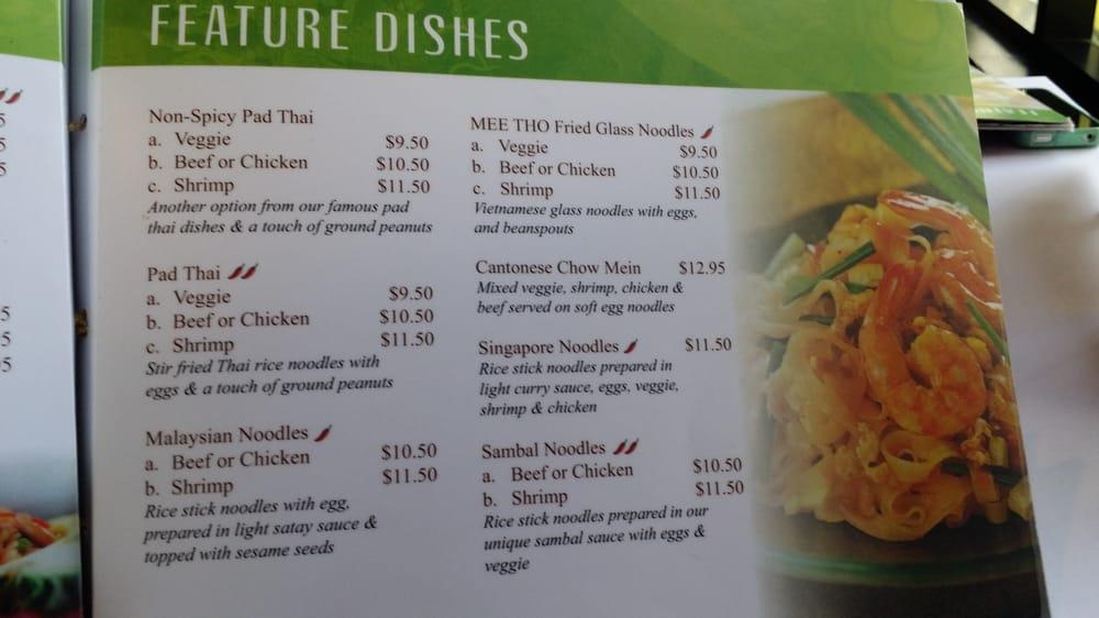 Menu at Green Mango Tree Thai Fusion restaurant, Collingwood