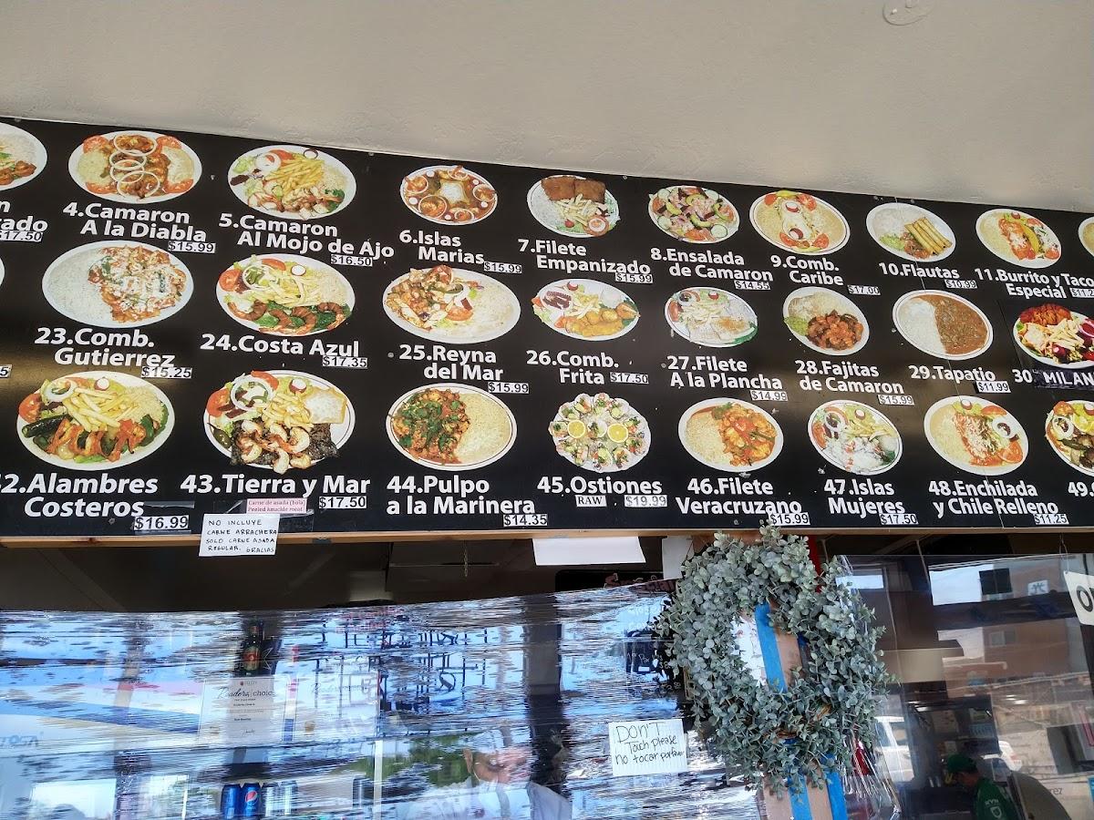 Menu at Gutierrez Drive In restaurant, Salinas