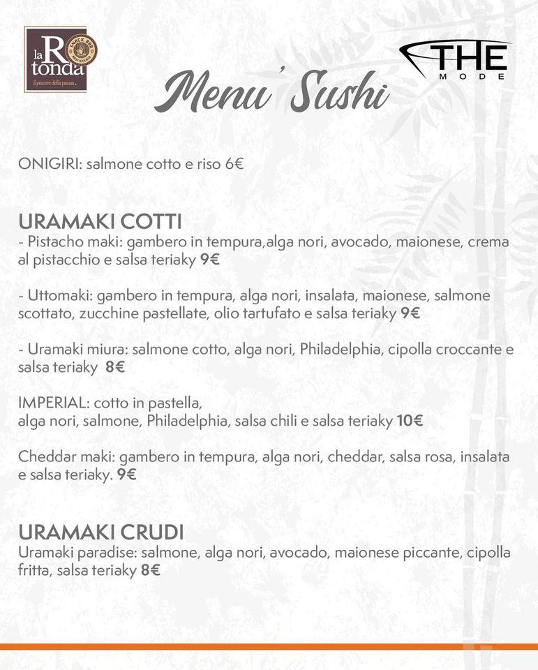 Menu da La Rotonda pub & bar, Italia, C.da San Licandro