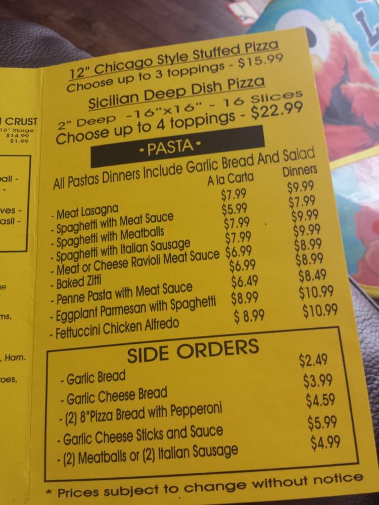 Menu at Your pizza Stop pizzeria, Menifee