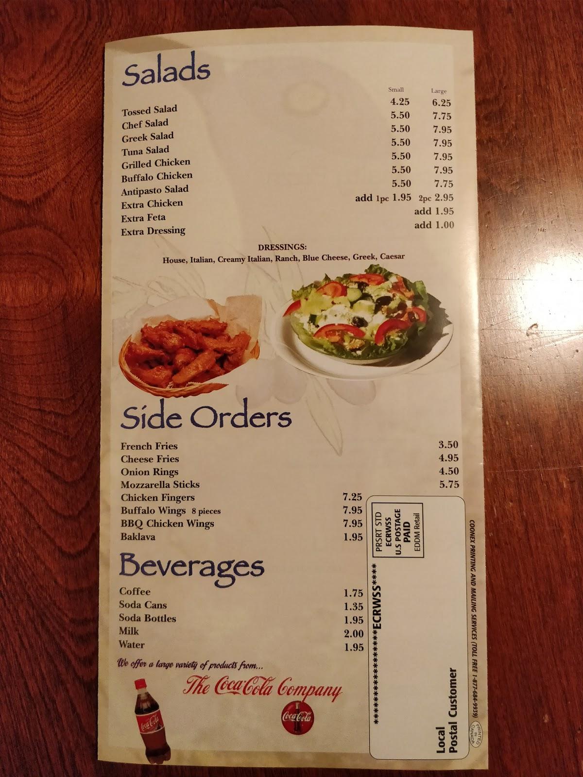Menu at Louis Pizza pizzeria, Wolfeboro, 36 Center St