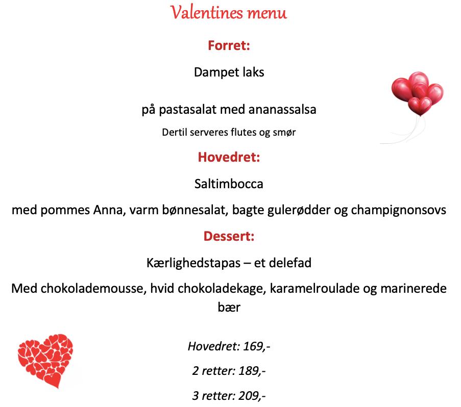 Menu at Barley & Grapes, Christiansfeld