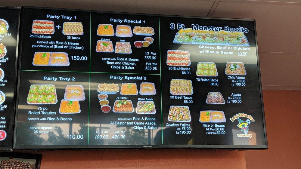 Menu at Los Jilbertos Taco Shop Wildomar restaurant, Wildomar, Clinton ...