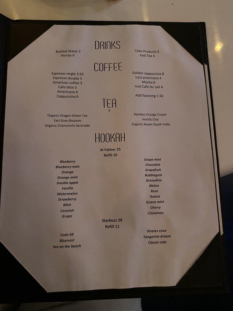 Menu at Soho Restaurant and Lounge, Orlando