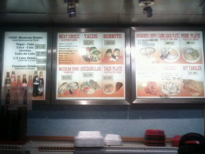 Carta del restaurante Tacos La Villa, Smyrna, Cobb Pkwy SE