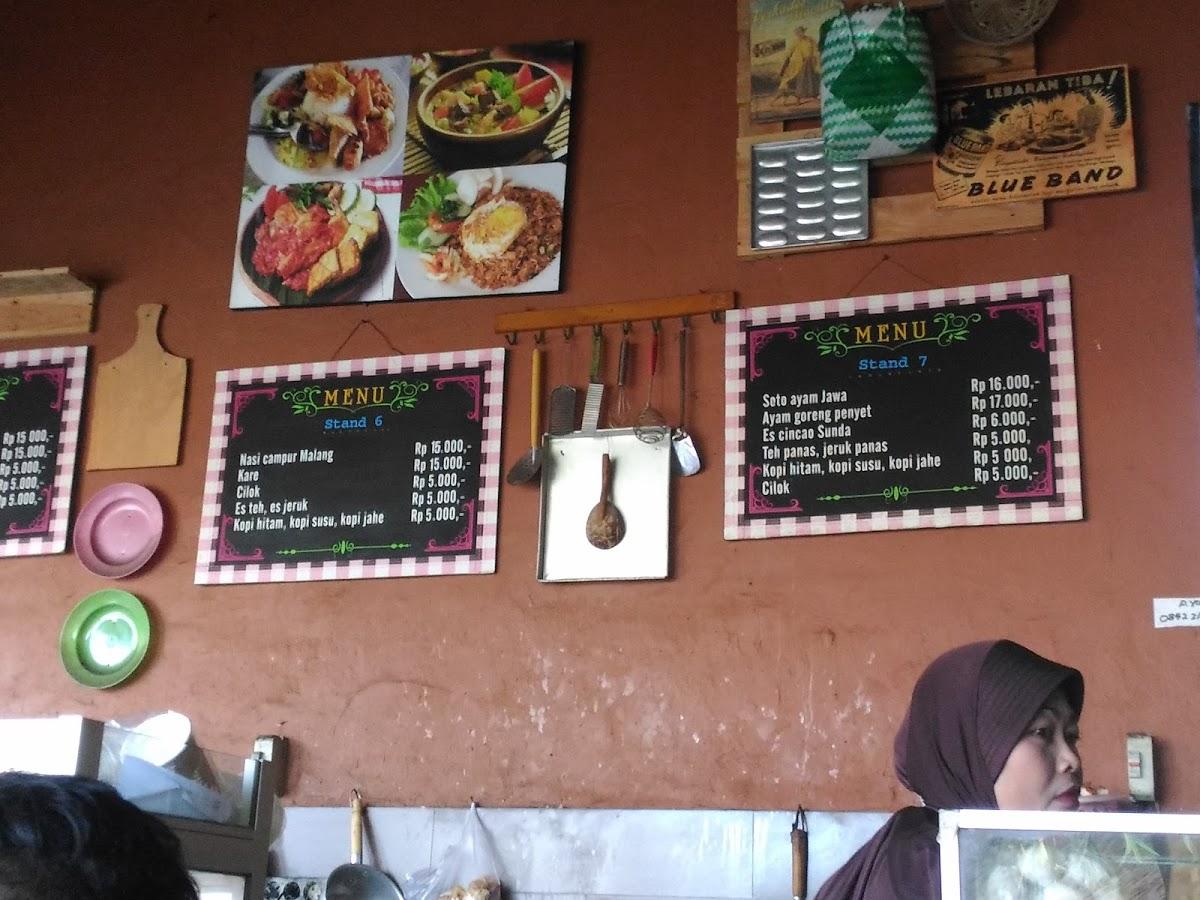 Menu at Warung Ndeso restaurant, Batu, Jatim Park I