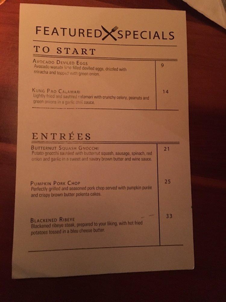 Menu at The Barrel Steak & Seafood House, Spokane