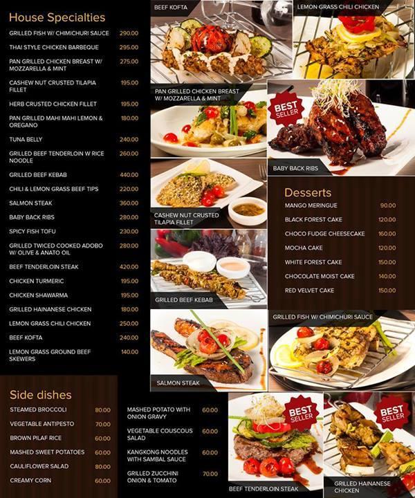Menu at The Old Bonifacio Grille pub & bar, Mandaluyong, Bonifacio ...