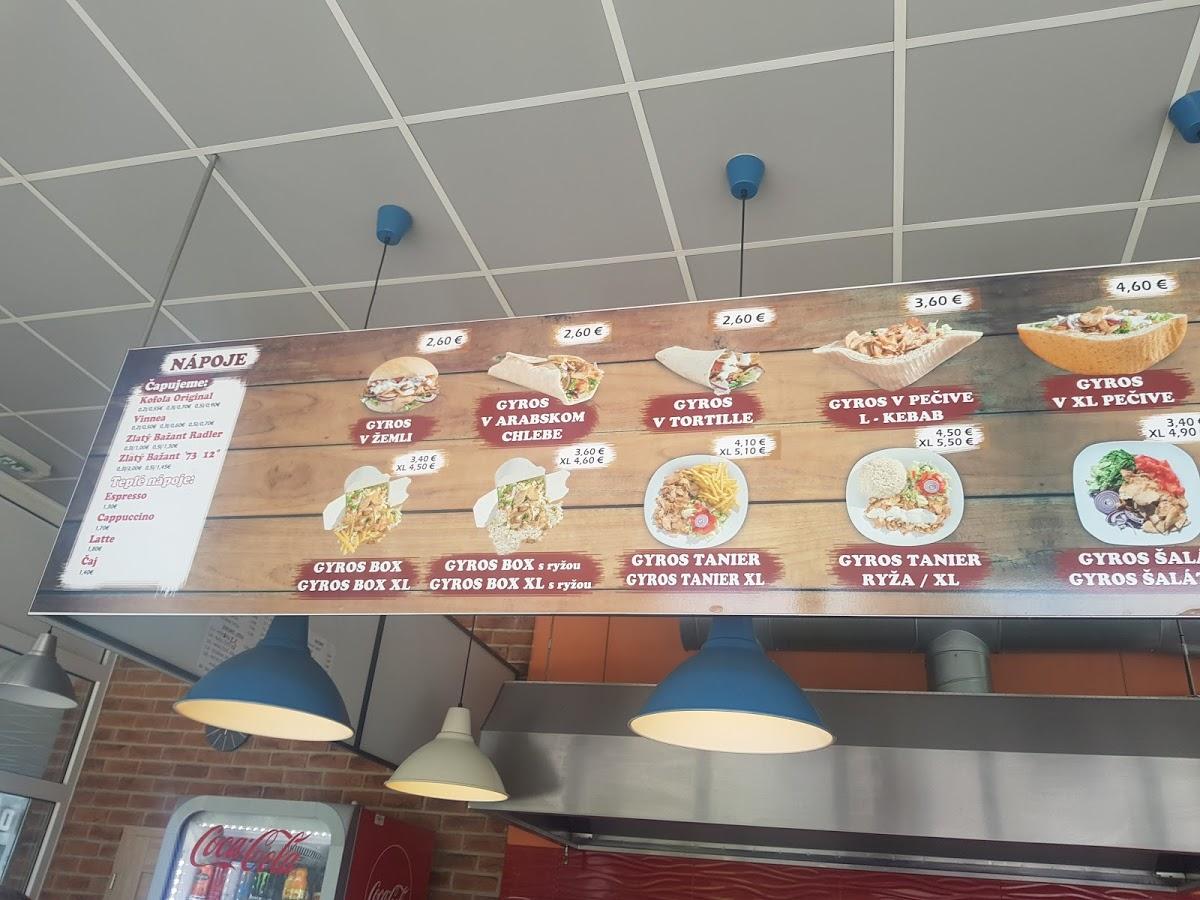 Menu at Abo´s Gyros - Gyros Veže restaurant, Považská Bystrica