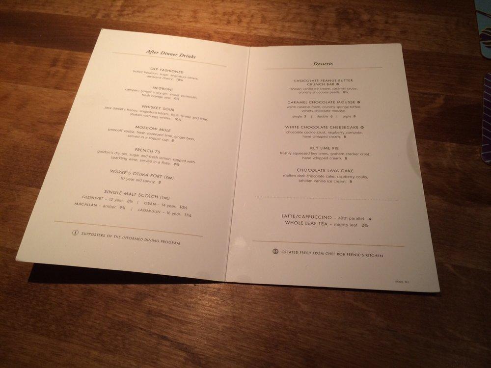 Menu at Cactus Club Cafe, Coquitlam, 101 Schoolhouse St #110