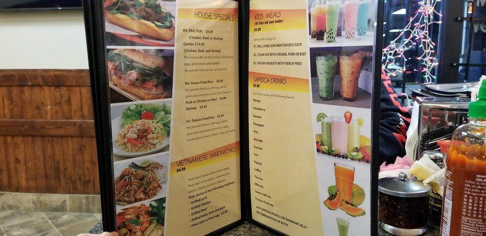 Menu at Pho Now restaurant, Houston, 536 E Tidwell Rd