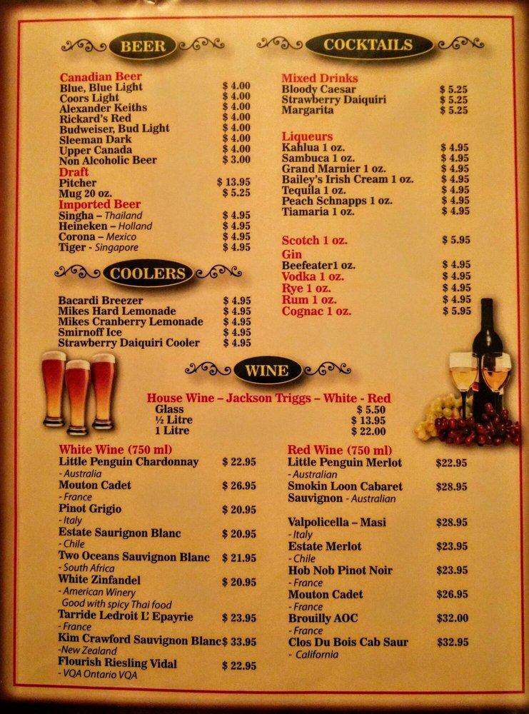 Menu at Thum's Kitchen restaurant, Cornwall