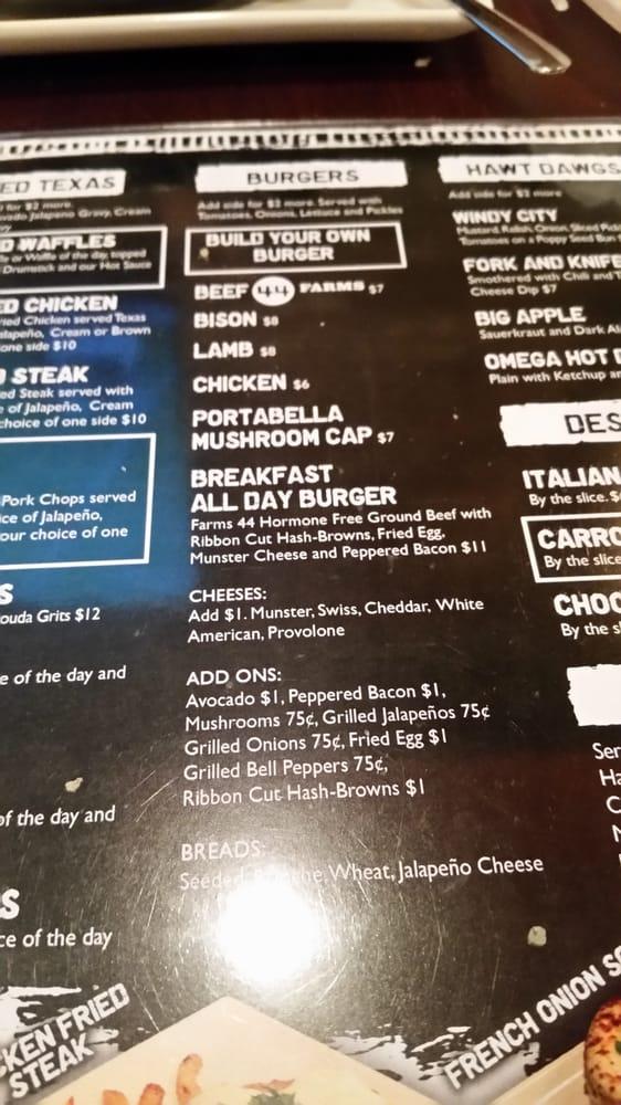 Menu at The Omega Grill restaurant, Spring
