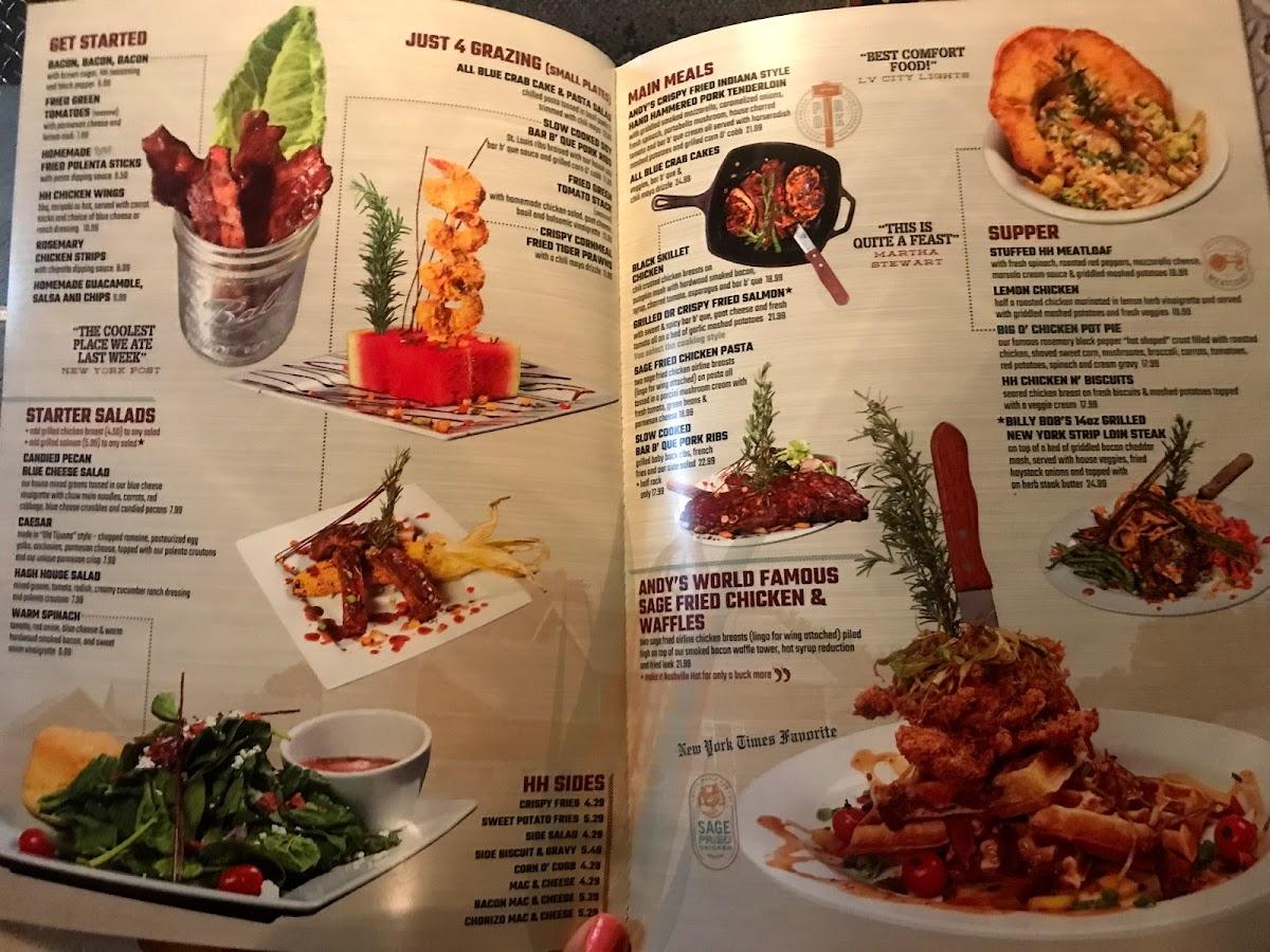 Menu at Hash House A Go Go at The LINQ restaurant, Las Vegas, S Las ...