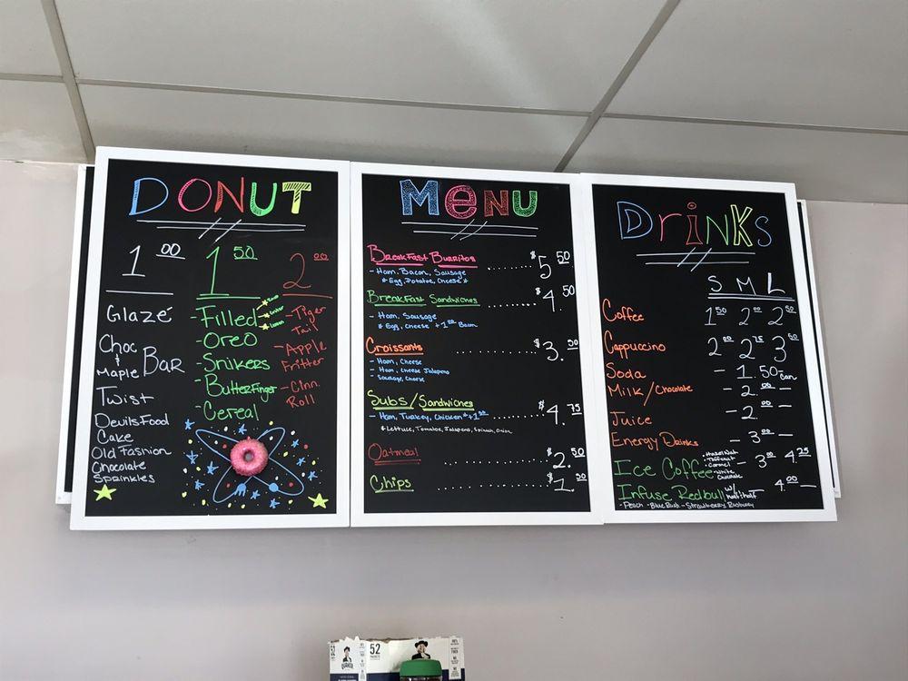 Menu at Star Donuts, Riverside