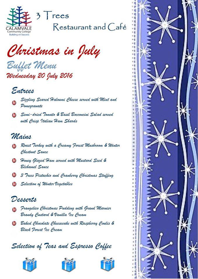 Menu at 3 Trees Restaurant and Cafe, Calamvale