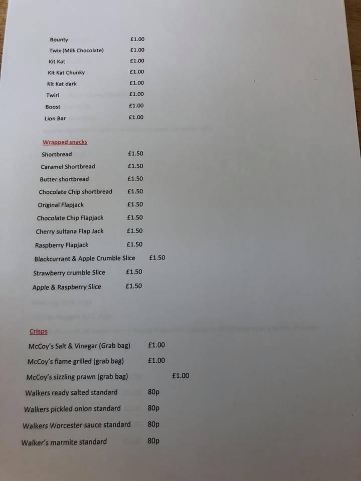 Menu at Brunch Lunch and Munch cafe, Exmouth, 18 Parade