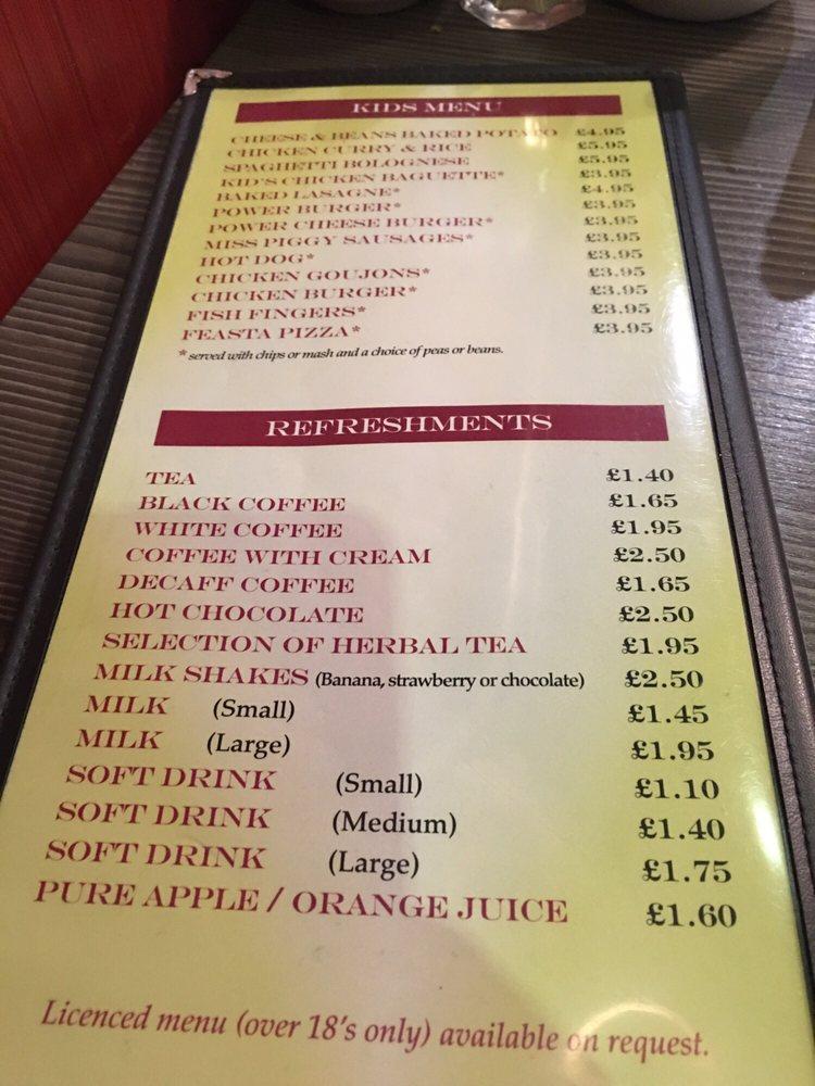 Menu at Diamonds Restaurant, Warrenpoint