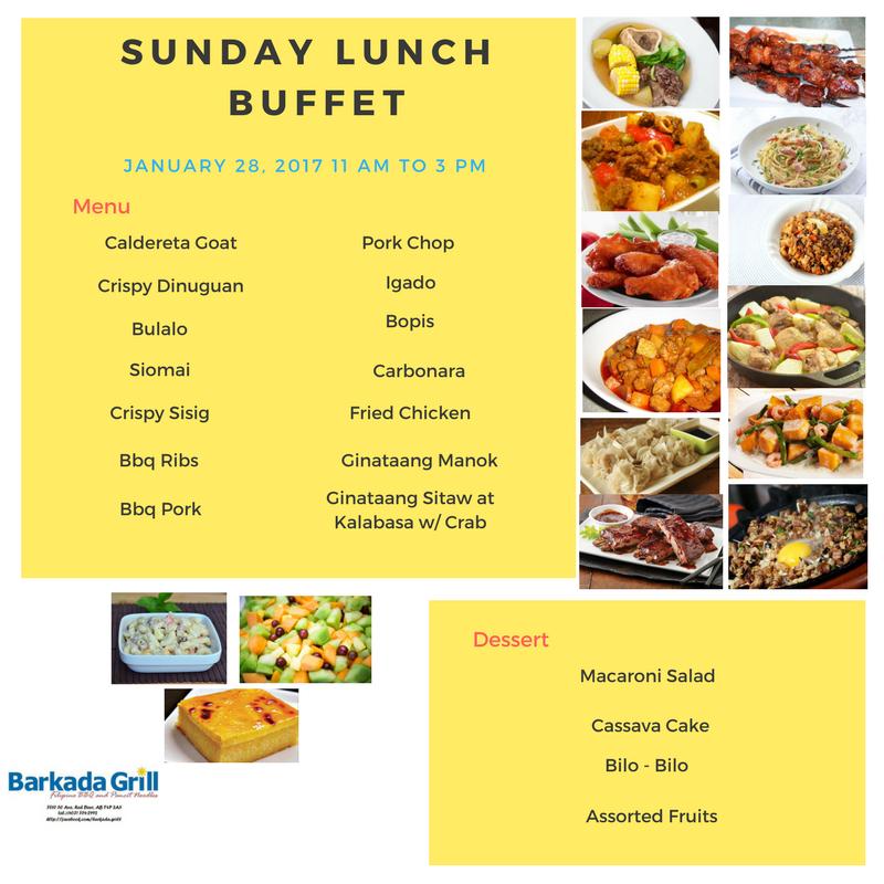 Menu at Barkada Grill - Central, Red Deer, 51 Ave Unit C