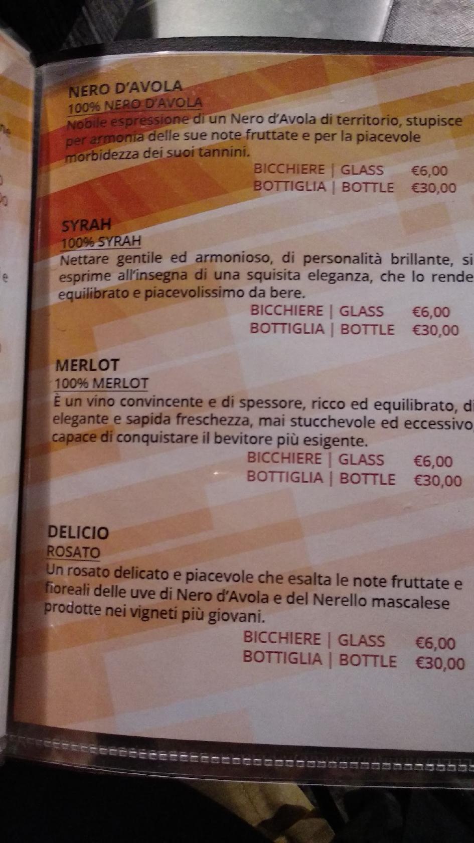 Speisekarte von Billy&Billy pub & Bar, Taormina