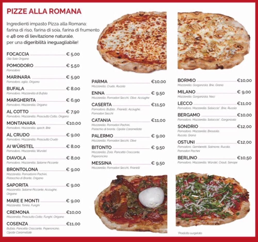 Menu da FAMILY PIZZA caffè bar, Milano
