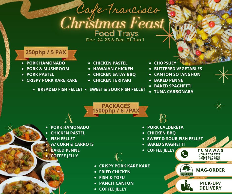 Menu at Cafe Francisco, Alabat