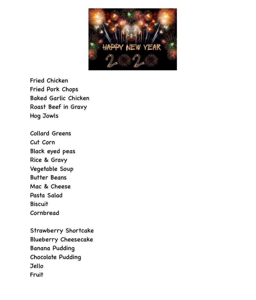 Menu at The Country Kitchen Buffet restaurant, Cheraw
