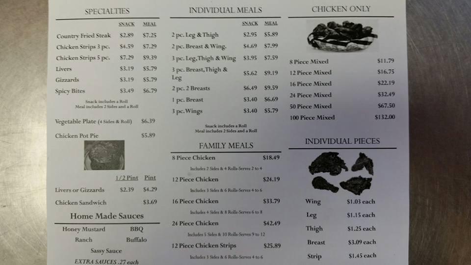 Menu at Hub City Chicken & More fast food, Spartanburg