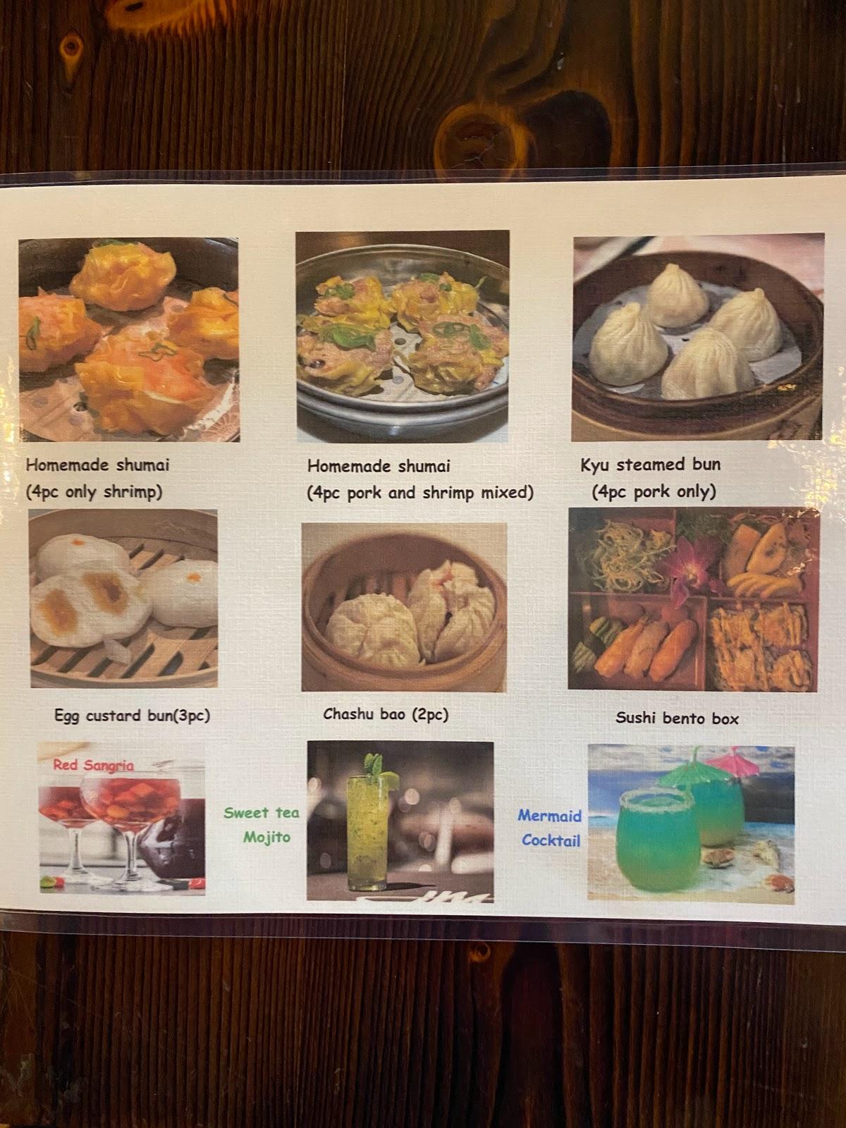 Menu at Kyu Sushi Asian Kitchen restaurant, The Woodlands