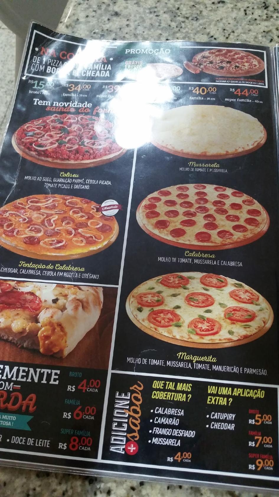 Menu em Parmê pizzaria, Rio de Janeiro, 987