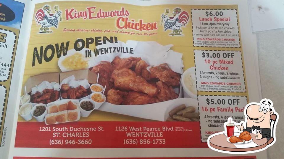 King Edwards Fried Chicken in Saint Charles - Restaurant menu and reviews