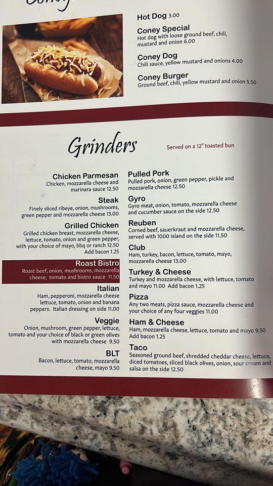 Menu at Deerfield Inn Restaurant & Catering, Deerfield Township