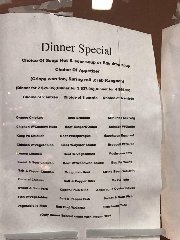 Menu at Jade Palace restaurant, Waimea, 65-1158 Mamalahoa Hwy Suite 5