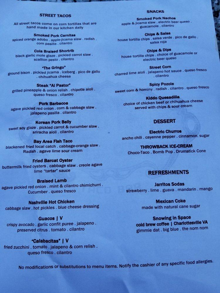 Menu at Precarious Beer Project pub & bar, Williamsburg