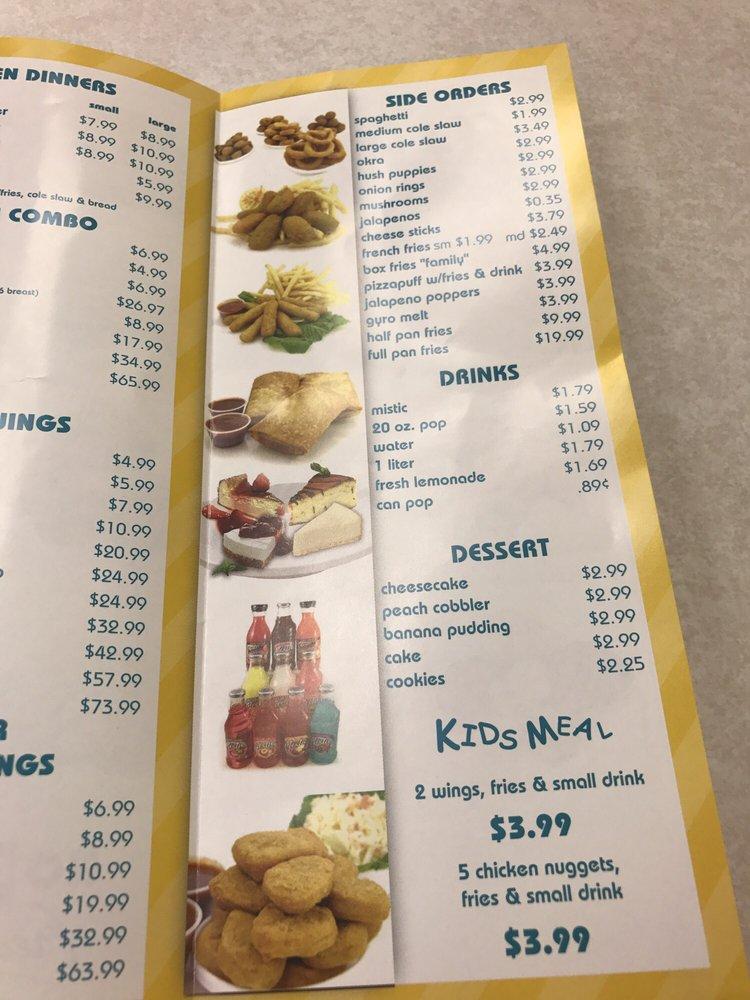 Menu at Shark Fish & Chicken restaurant, Matteson