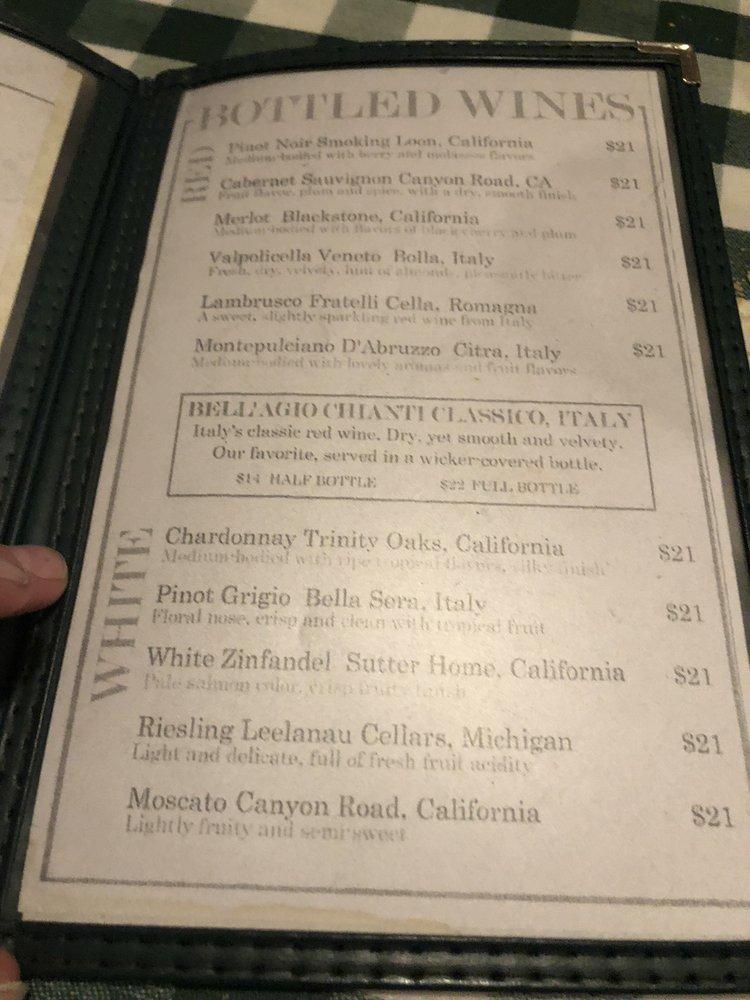 Menu at Villa Restaurant and Pizzeria, Eastpointe