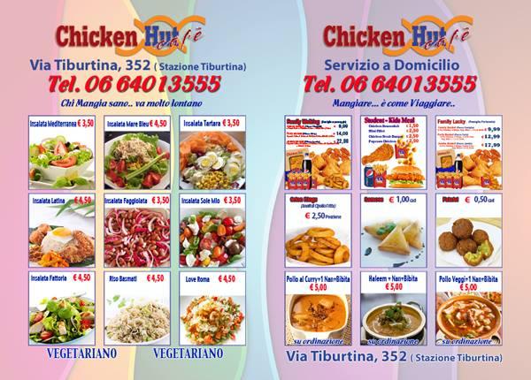 Speisekarte von Chicken Hut Tiburtina fast Food, ROM, 352/B