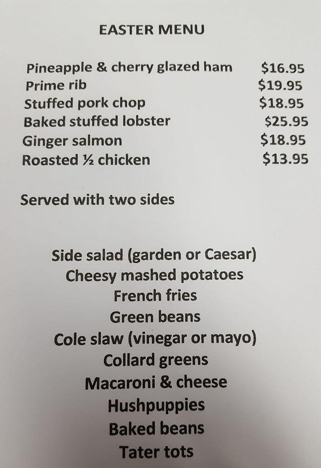 Menu at Fresh Start Restaurant, Martin