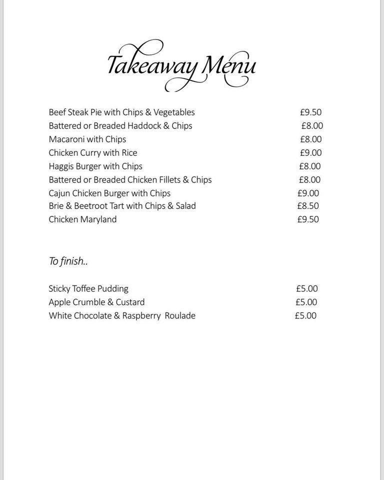 Menu at Findlay's Hotel & Restaurant, Fraserburgh