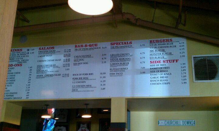 Menu at Firestone Grill BBQ, San Luis Obispo