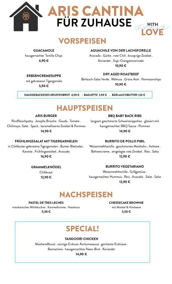 Speisekarte von ARIS Cantina restaurant, Absdorf
