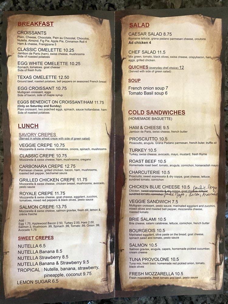 Menu at Delices de Maurice cafe, Katy, Westheimer Pkwy Ste 670