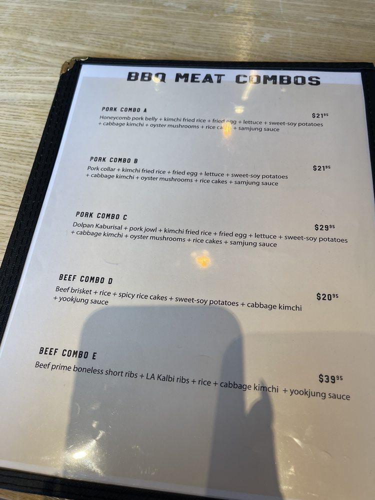 Menu at Dolpan Seoul BBQ, Richmond, Sexsmith Rd #1123
