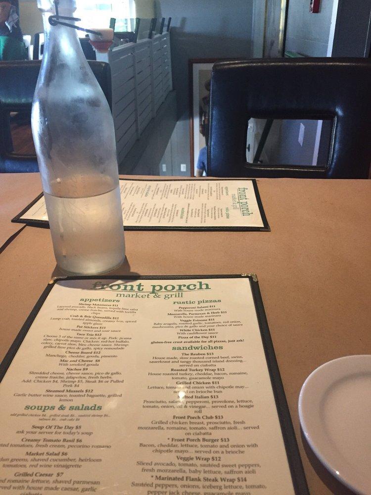 Menu at Front Porch Market & Grill pub & bar, The Plains