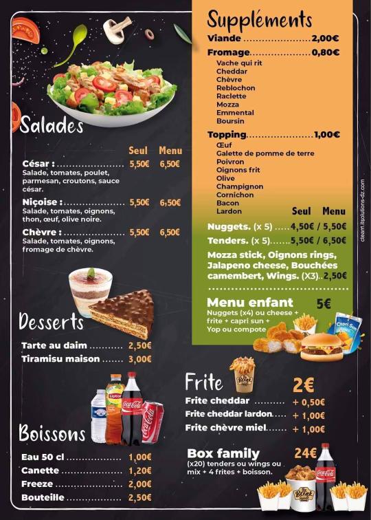 Menu at The Break Food restaurant, Roquevaire