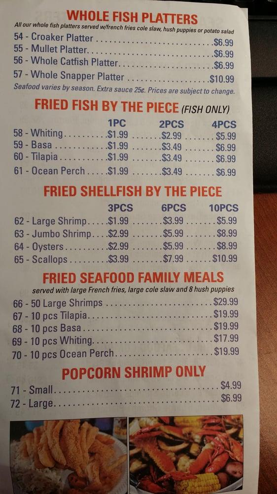 Menu at Austell Seafood Market restaurant, Marietta