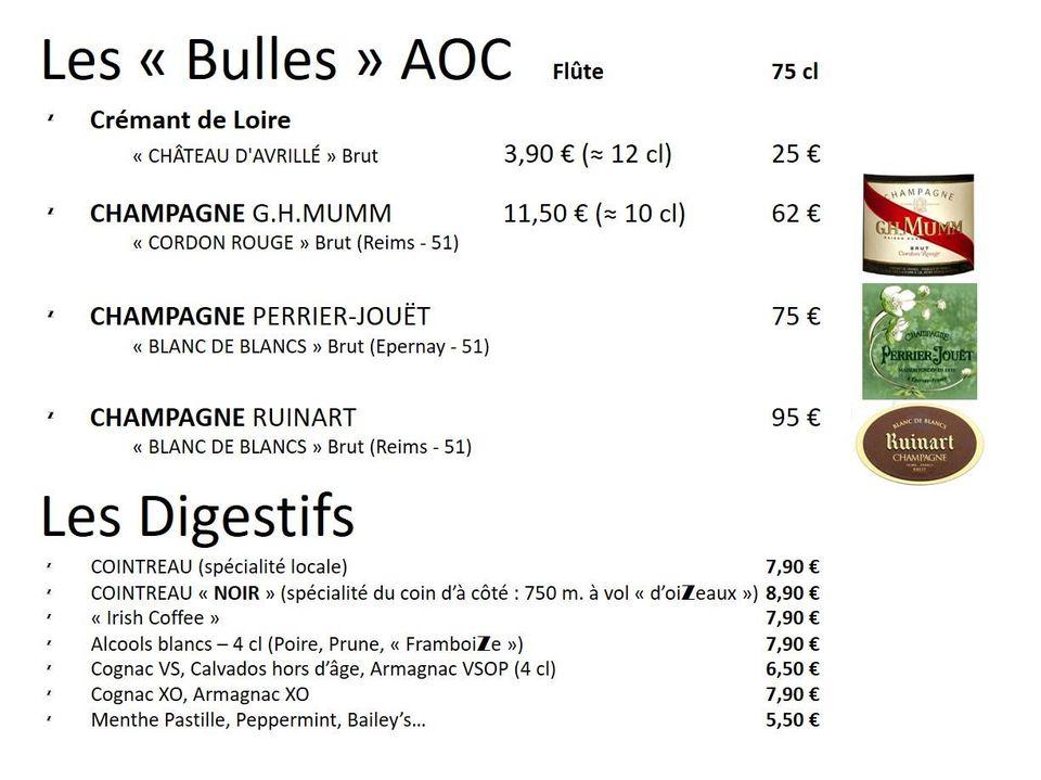 Menu au Le ZINC - Restaurant, Saint-Barthélemy-d'Anjou