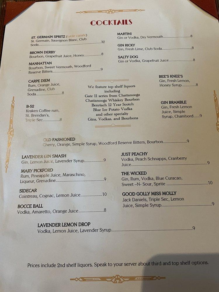Menu at Marioochi’s Pizzeria On The Square, Sparta