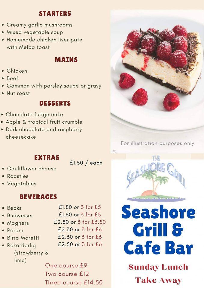Menu at On The Rocks 'Pink Floyd Bar', Penarth